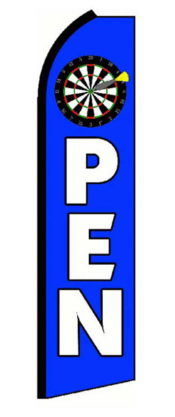 NeoPlex Double Sided 138'' H x 38'' W Polyester Feather Banner | Wayfair