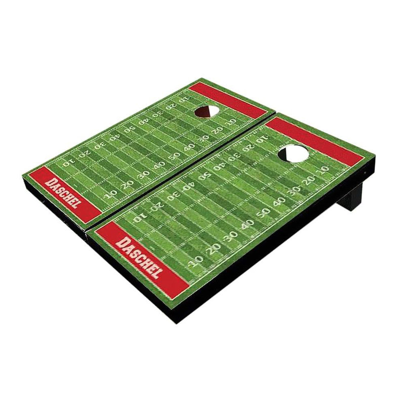 Skip's Garage 2' X 3' Football Field Cornhole Boards | Wayfair