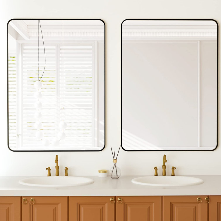 Ebern Designs Modern Round Corner Wall Mirror - Wayfair Canada