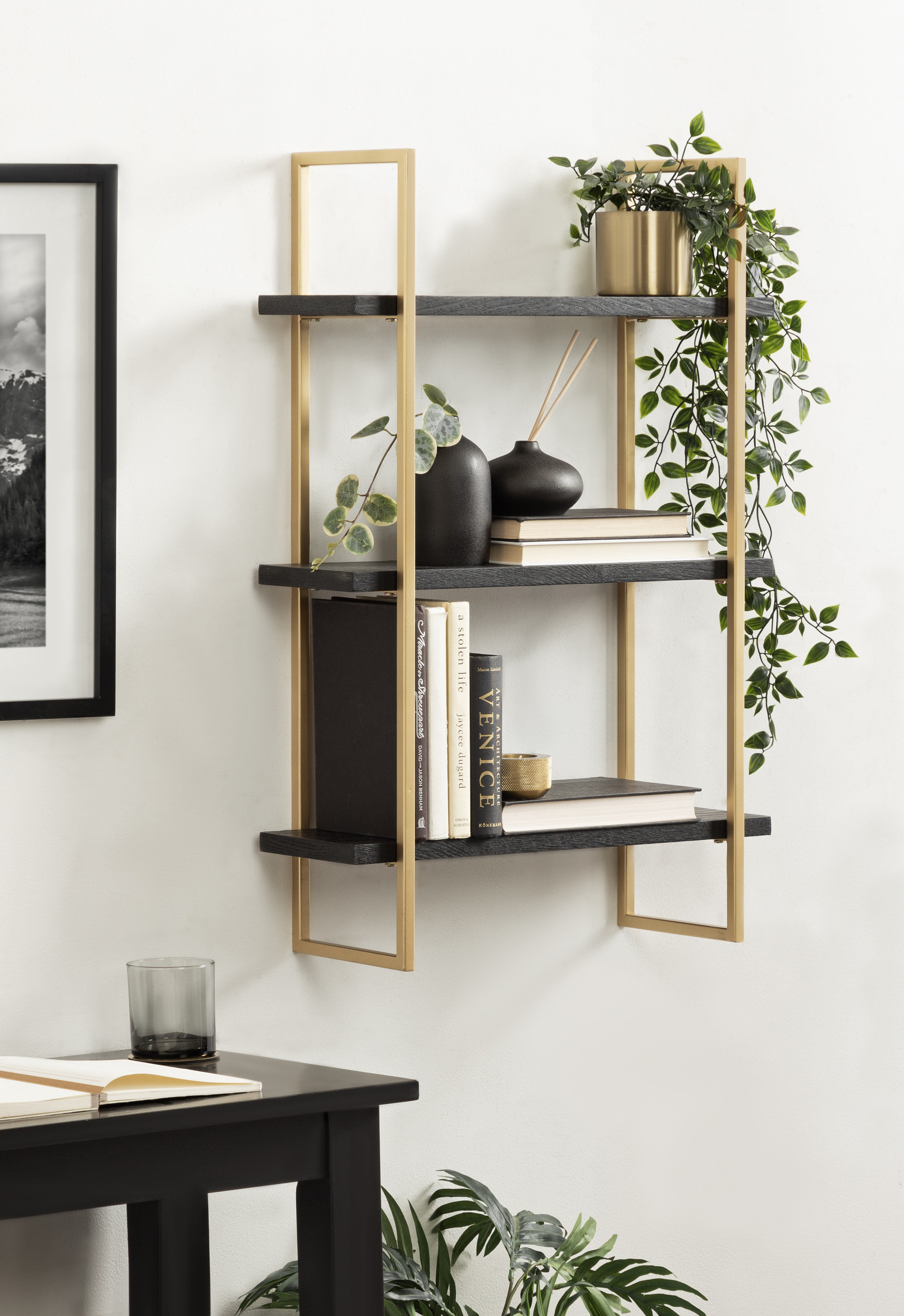 Kate and Laurel 3 Piece Solid Wood Tiered Shelf & Reviews | Wayfair