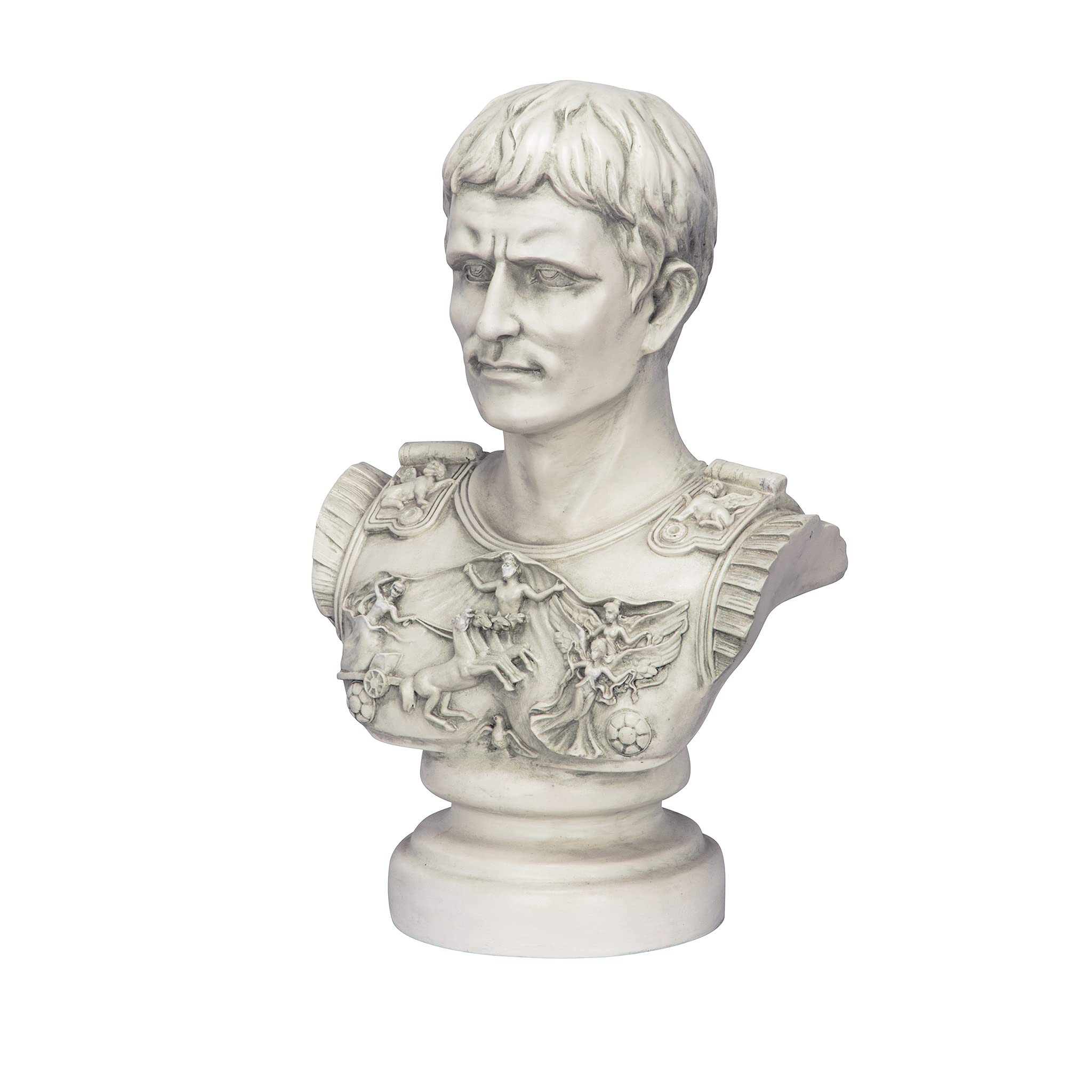 Bloomsbury Market Augustus Caesar Primaporta Bust Statue, 10.5" Wx6.5 ...