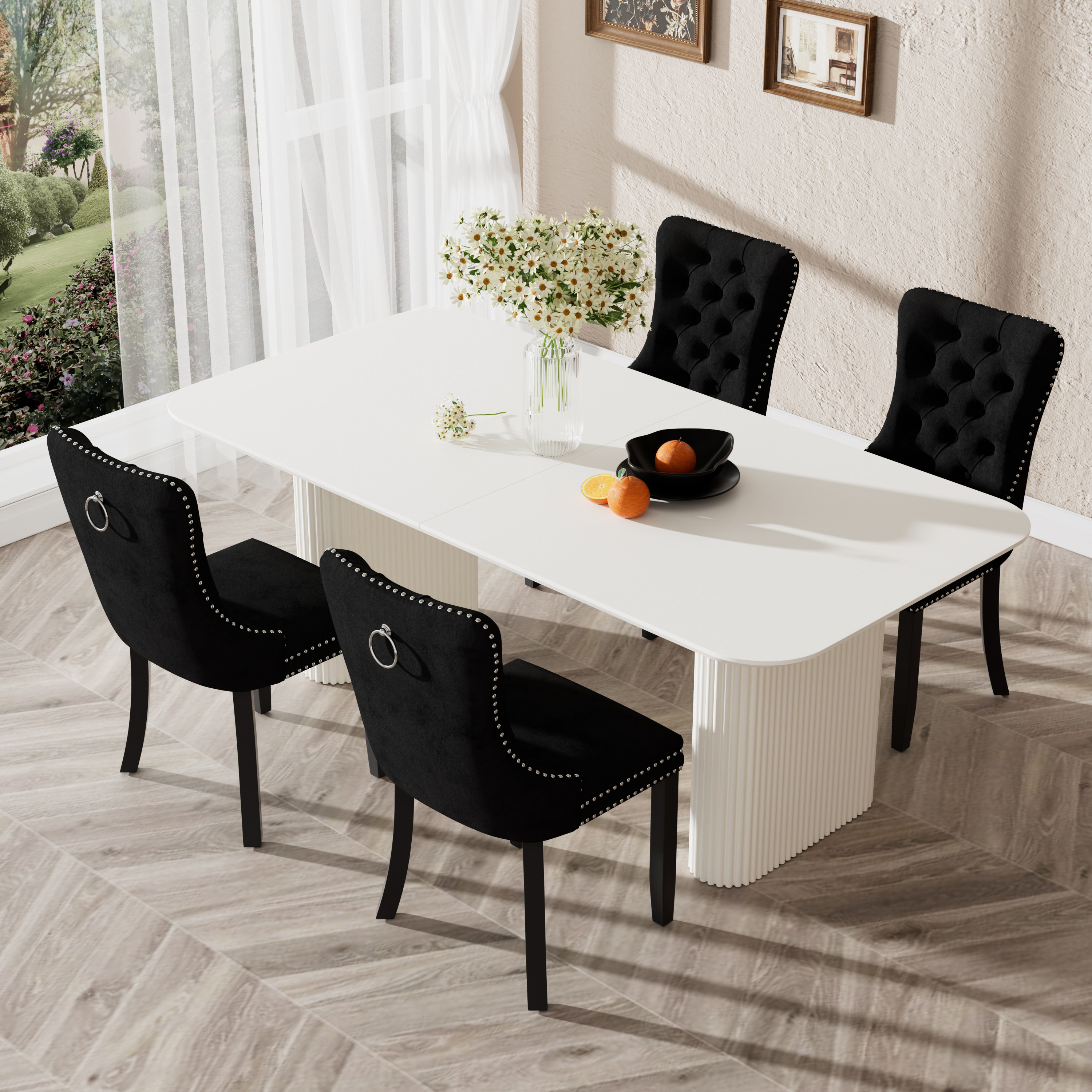 House of Hampton® MDF Dining Table Set for 4-6 | Wayfair