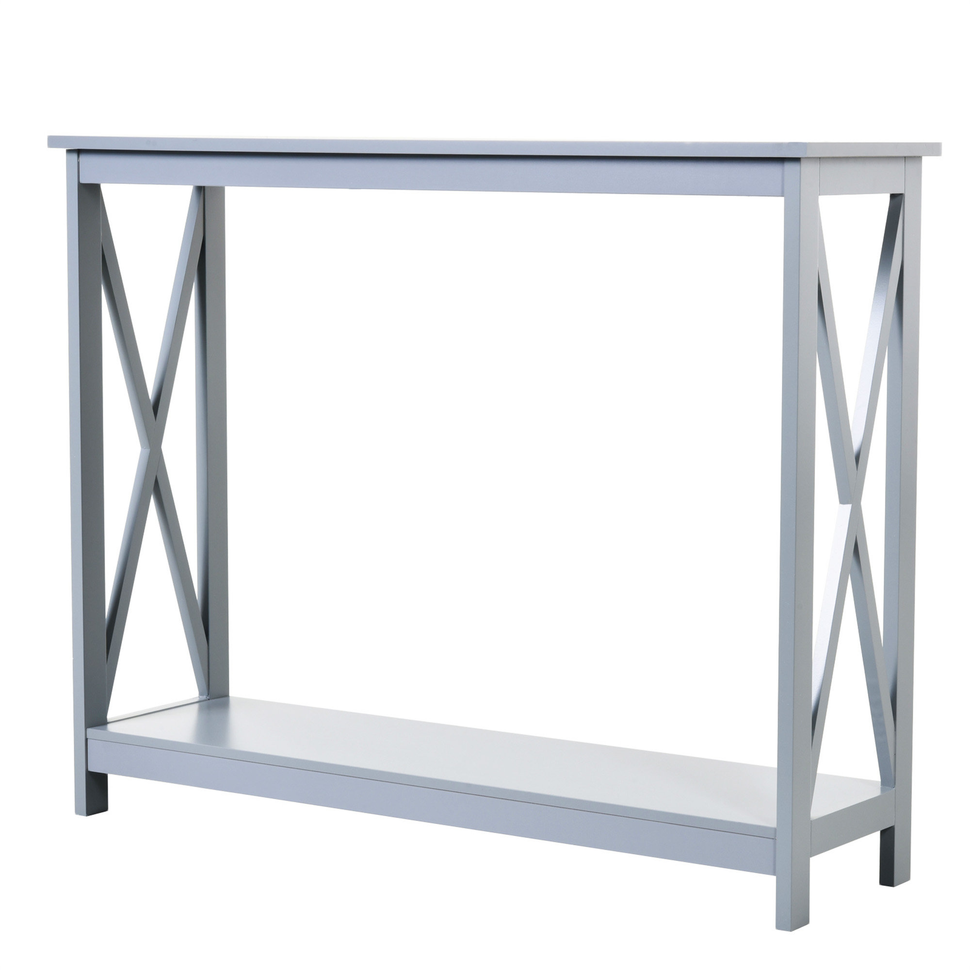 Gracie Oaks HOMCOM 2-Tier Console Table | Wayfair