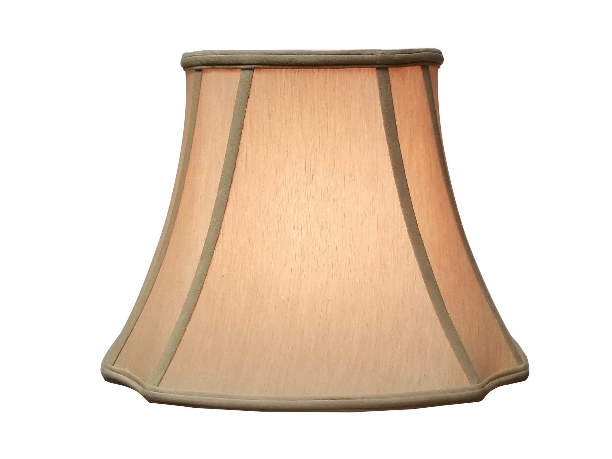 Alcott Hill® Oval Inverted Corner Silk/Shantung Bell Lamp Shade ...