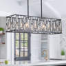 Willa Arlo™ Interiors Marchand 5-Light Crystal 35.5"W in Black Dimmable ...