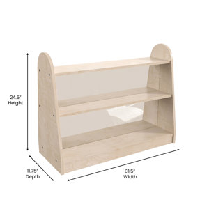 Bright Beginnings Wooden Double Sided 2 Compartment Shelving Unit | Wayfair