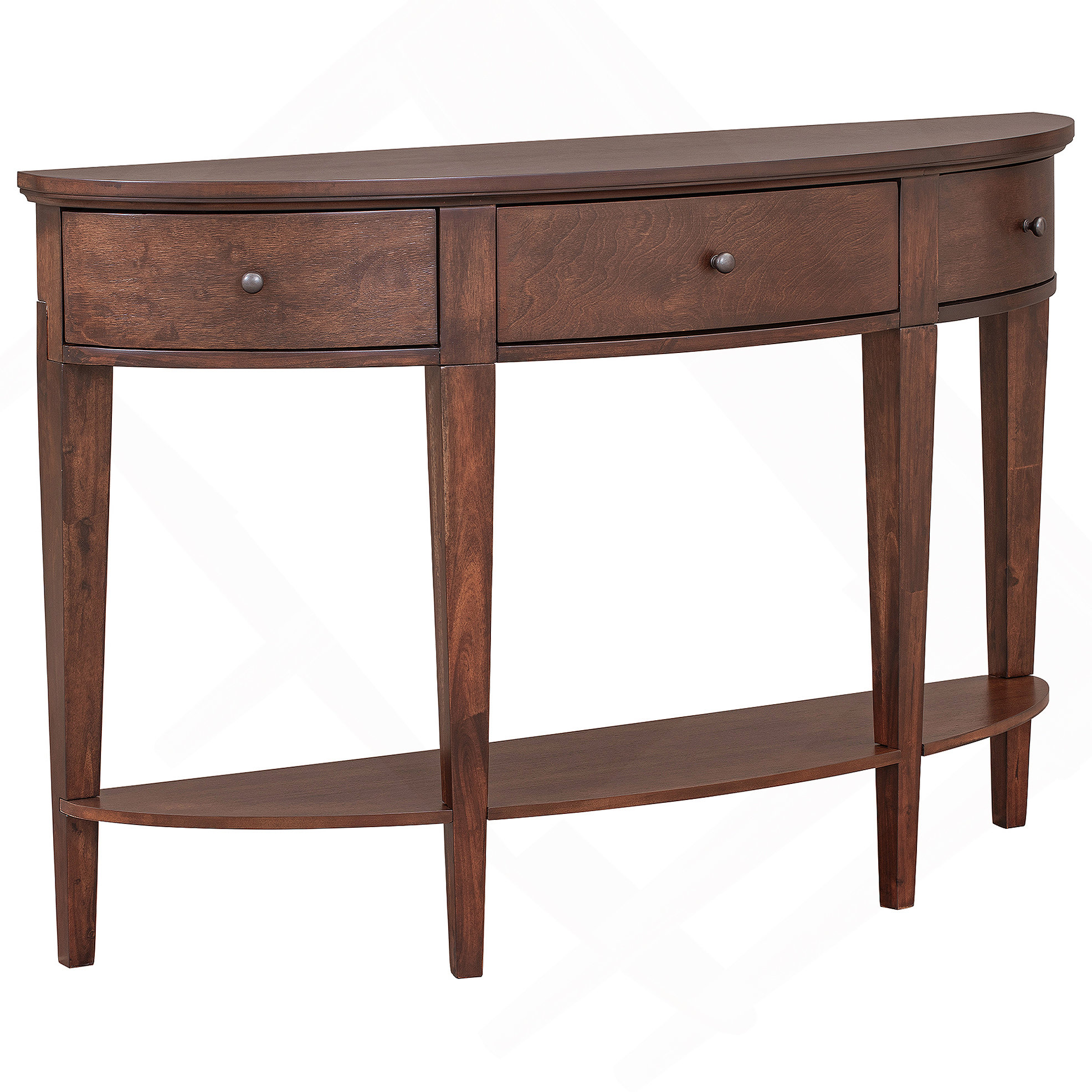 Red Barrel Studio® Modern Curved Console Table Sofa Table with 3 ...