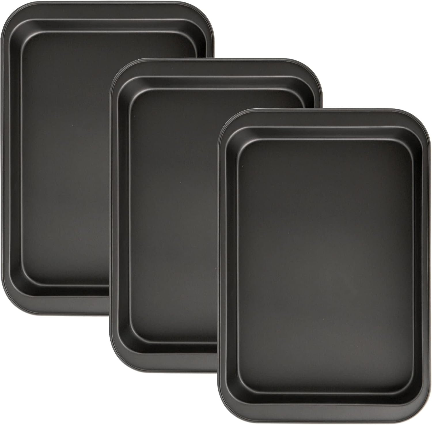 Anadea 3 Pack Rectangle Baking Pan, Non-Stick Cake Pans For Oven, 13 X ...