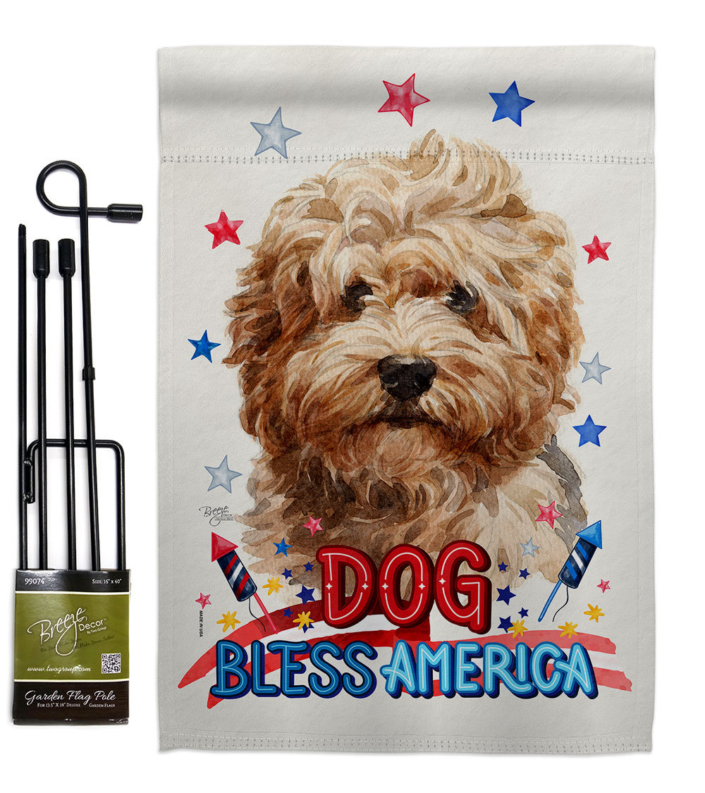 Breeze Decor Patriotic Shaggy Havanese Flags Set Dog Animals 28 X40 ...