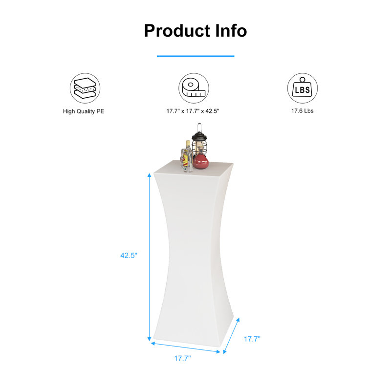 Wrought Studio™ Led Light Up Bar Table, 16 Rgb Colors Changing Light ...