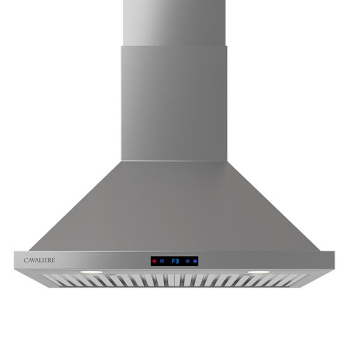 CAVALIERE 30" inch 462 CFM Convertible Digital Wall Mount Range Hood ...
