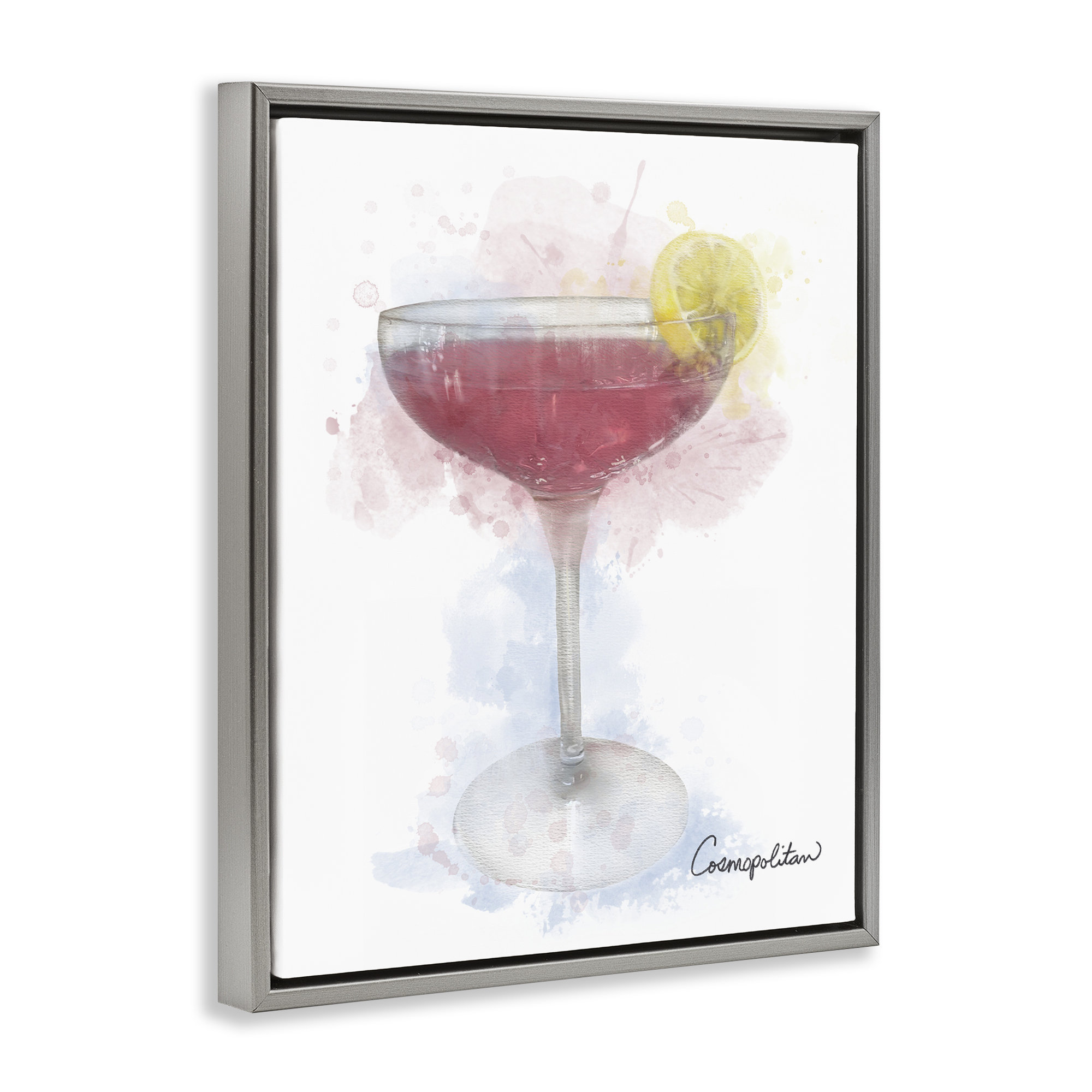 Latitude Run® Soft Faded Cosmopolitan Floating Frame, design by Matthew ...