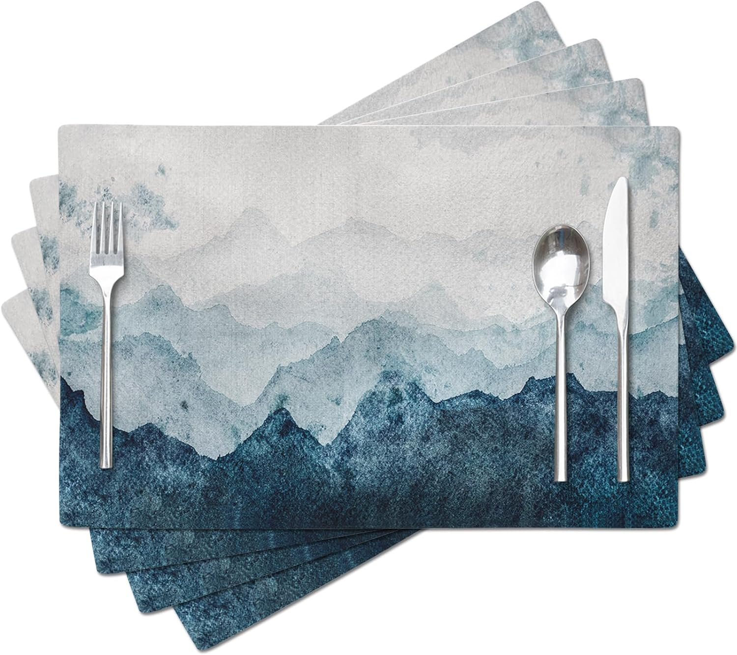 Passetas Modern Art Placemats, Cafe Placemats Blue Mountains Abstract ...