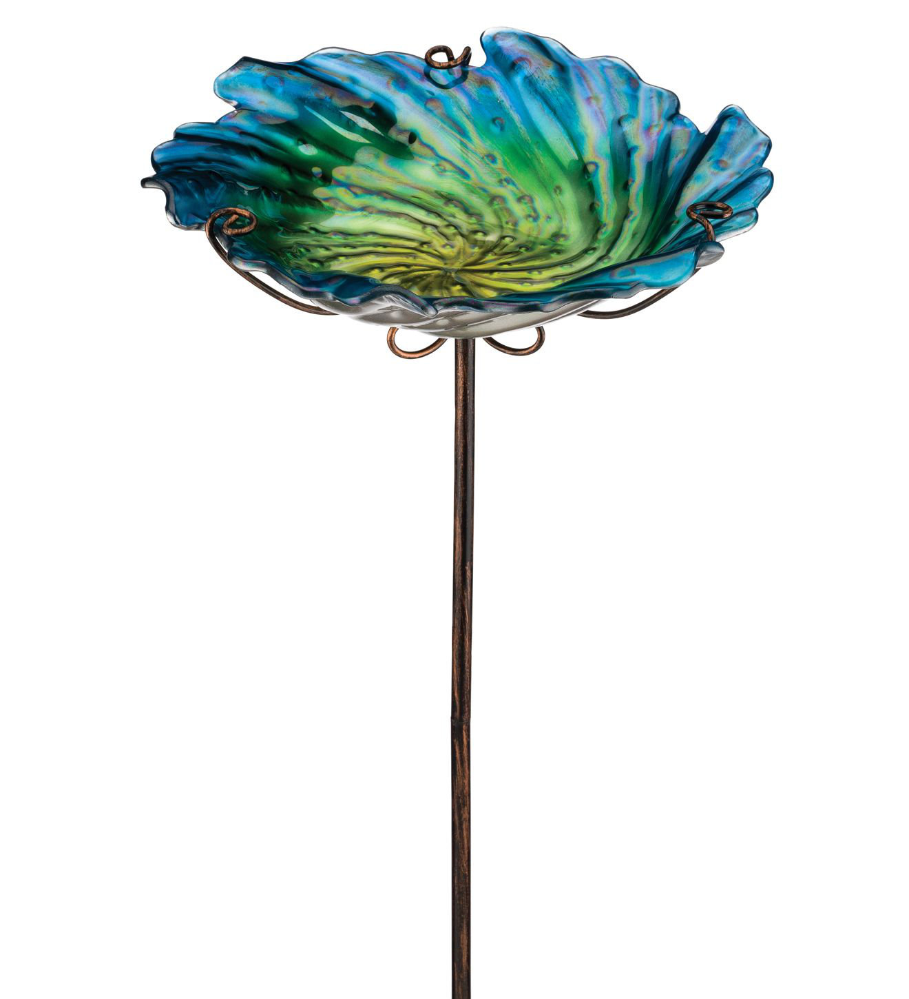 Regal Art & Gift Birdbath/Feeder Stake - Blue | Wayfair