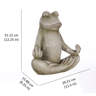 Hi-Line Gift Ltd. Frog Sitting in Lotus Posture Statue & Reviews ...