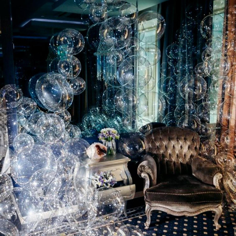 The Party Aisle™ 140 pcs Transparent Balloons Garland or Balloon Arch ...