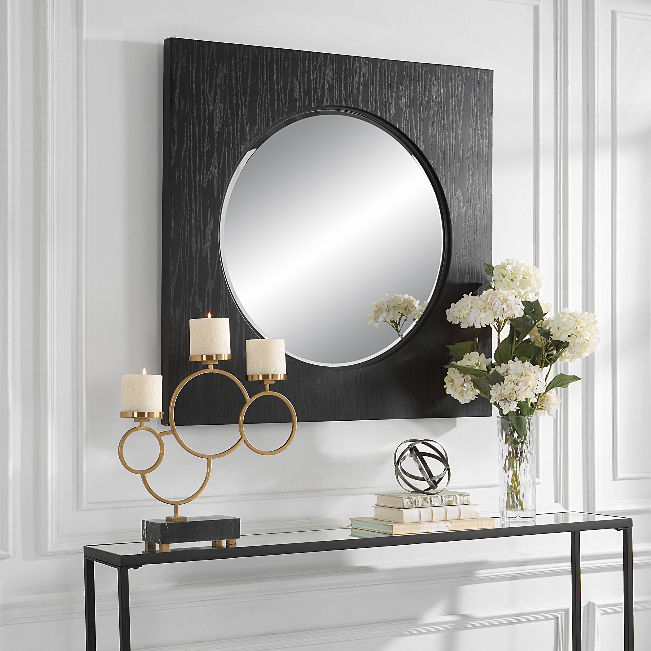 Latitude Run® Hillview Wood Panel Mirror | Wayfair