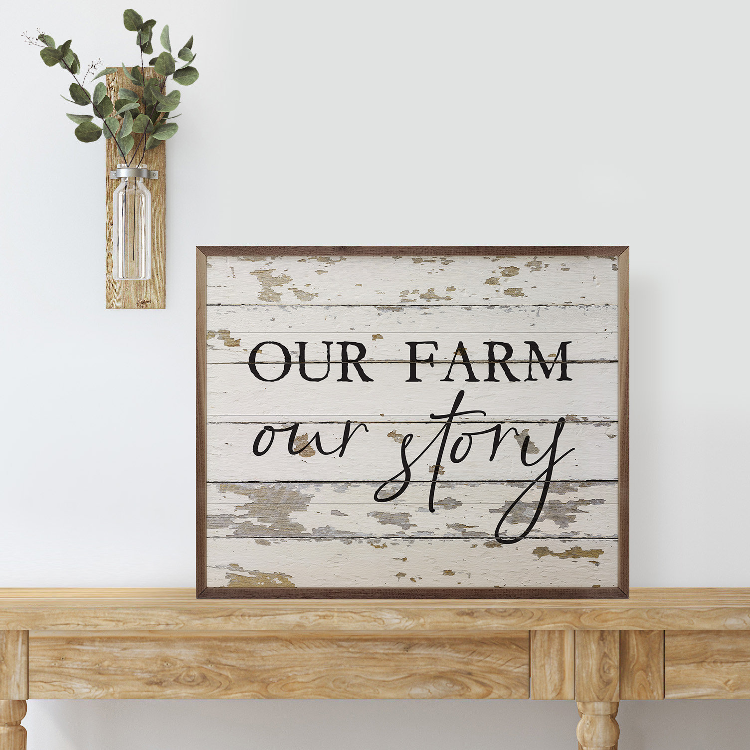 Gracie Oaks Our Farm Our Story Whitewash | Wayfair