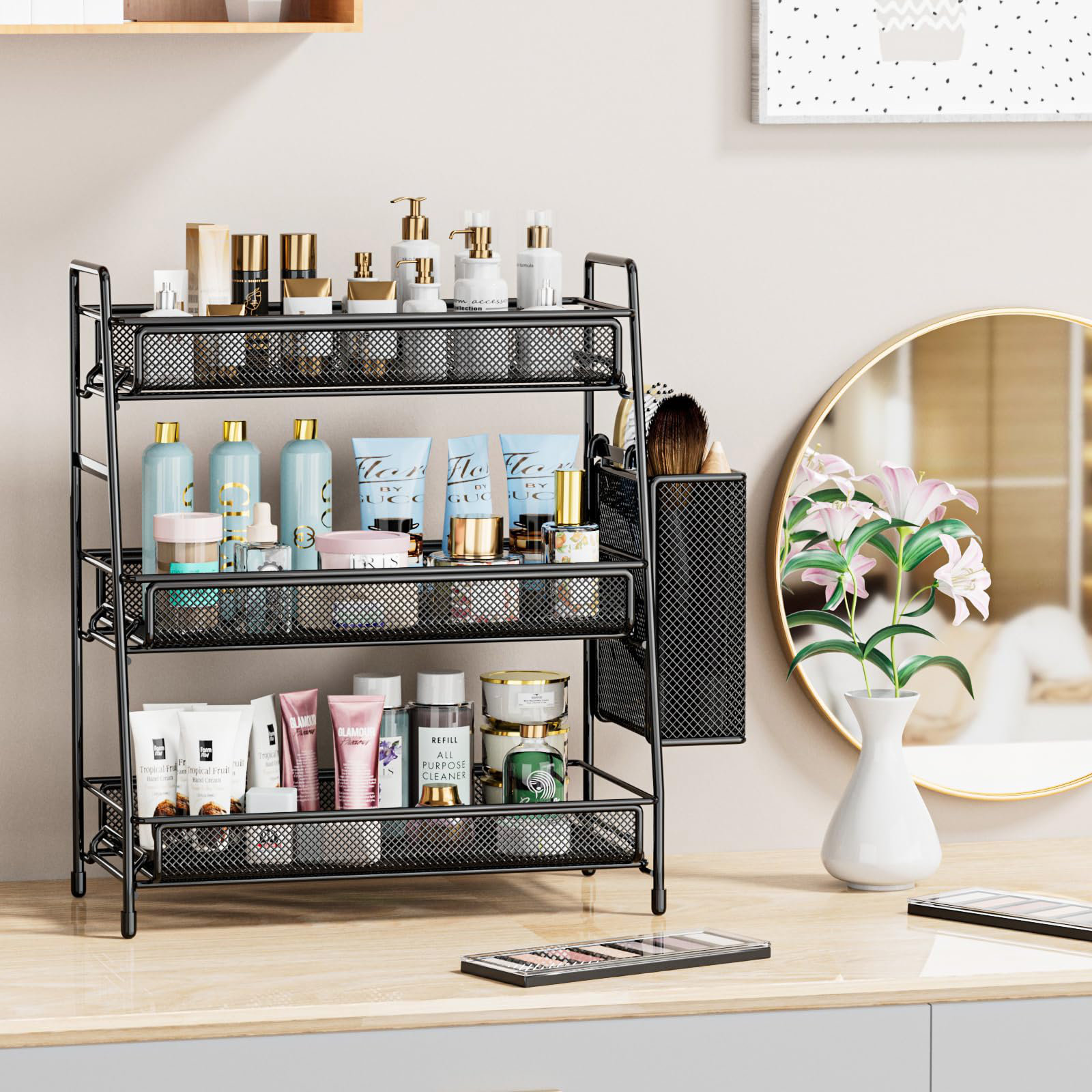 Hokku Designs Bathroom Countertop Organizer Shelf - 3 Tier Counter ...