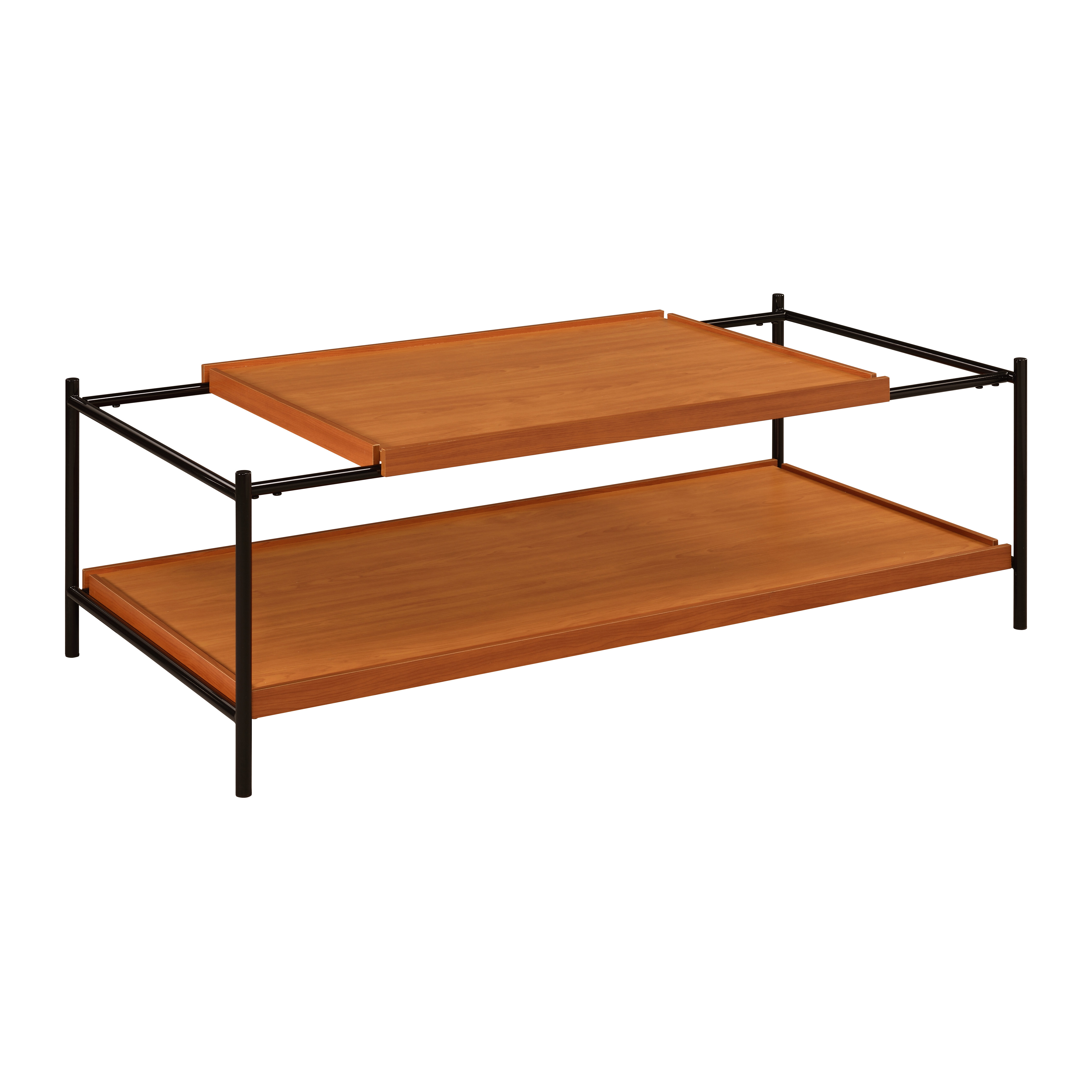 17 Stories Amabelle Coffee Table with Storage in Honey Oak | Wayfair