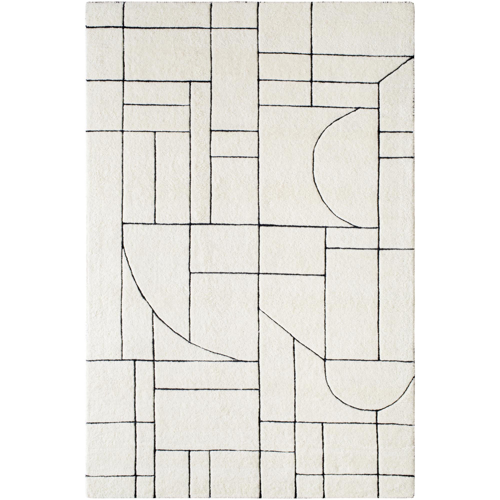 AllModern Lyla Hand Tufted Wool Geometric Rug & Reviews | Wayfair