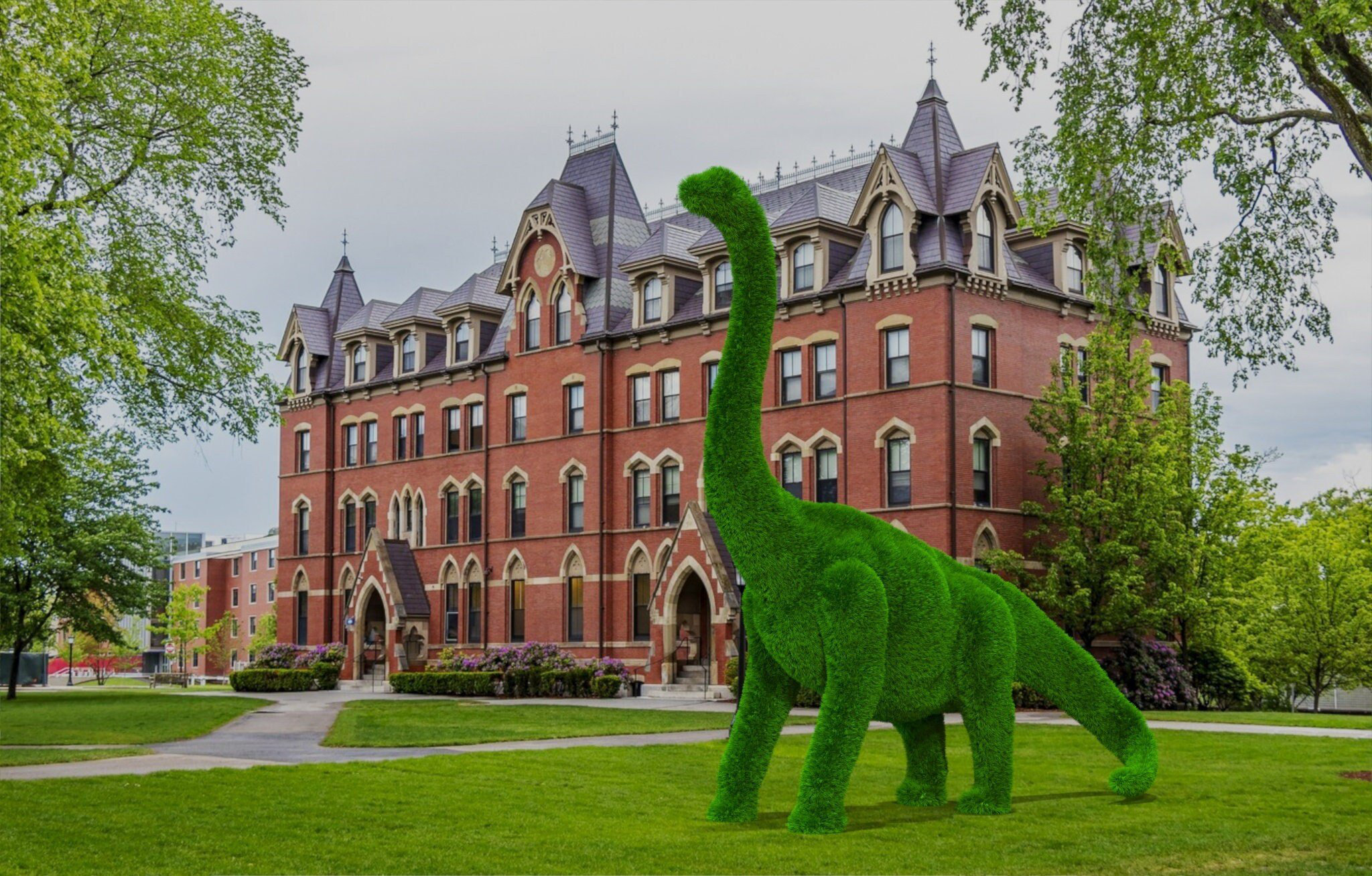Decor Factory Studio Outdoor Dinosaur Brontosaurus Topiary Green ...