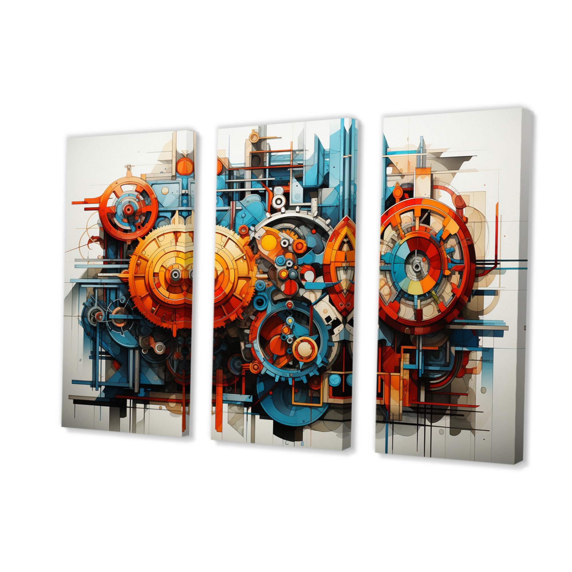 Winston Porter Constructivism Industrial Symphony III On Canvas 3 ...