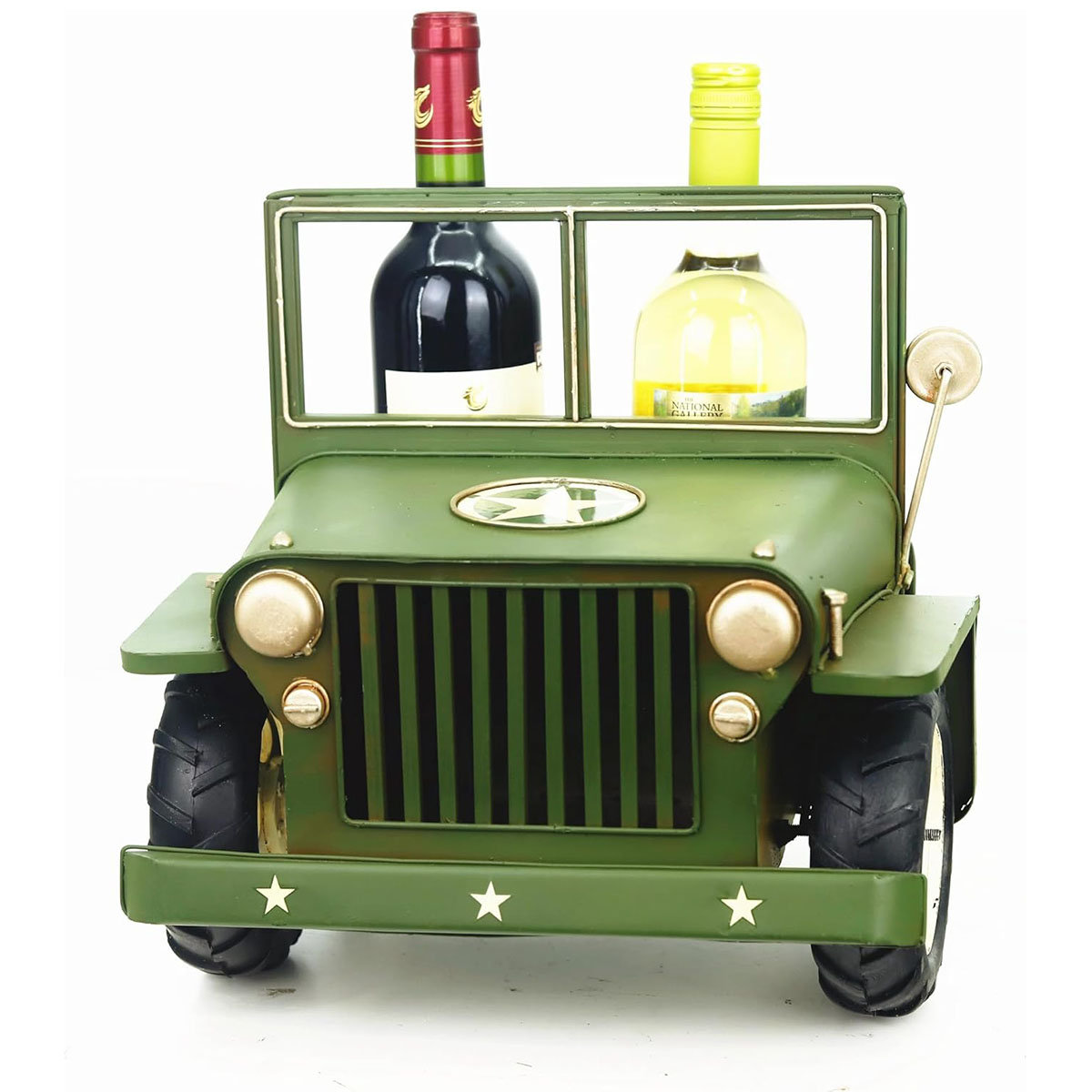 17 Stories Retro Car Wine Rack Willys MB Car Model Military Vehicle ...