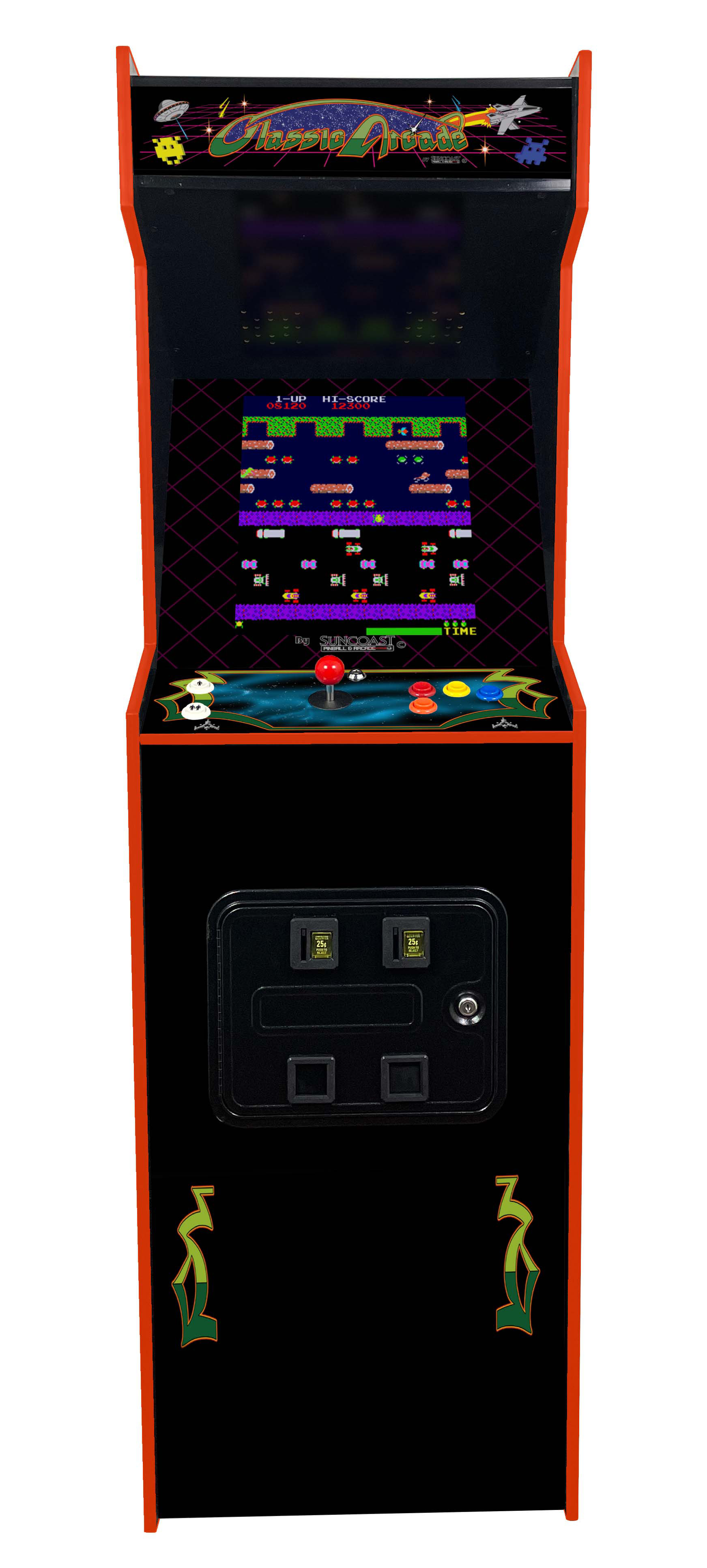 Suncoast Arcade Full Size Arcade Machine with 19" Monitor and 516 Retro ...
