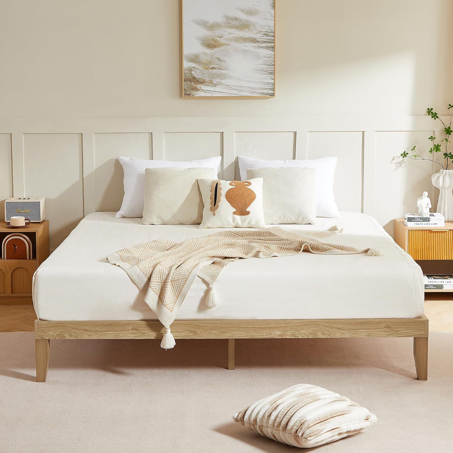 Millwood Pines Efurden Solid Wood Platform Bed without Headboard ...
