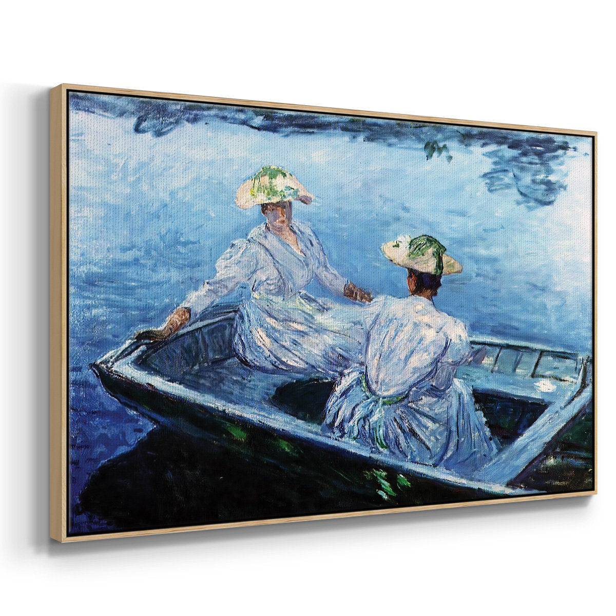 Wexford Home The Blue Row Boat, 1887 Framed On Canvas Print | Wayfair