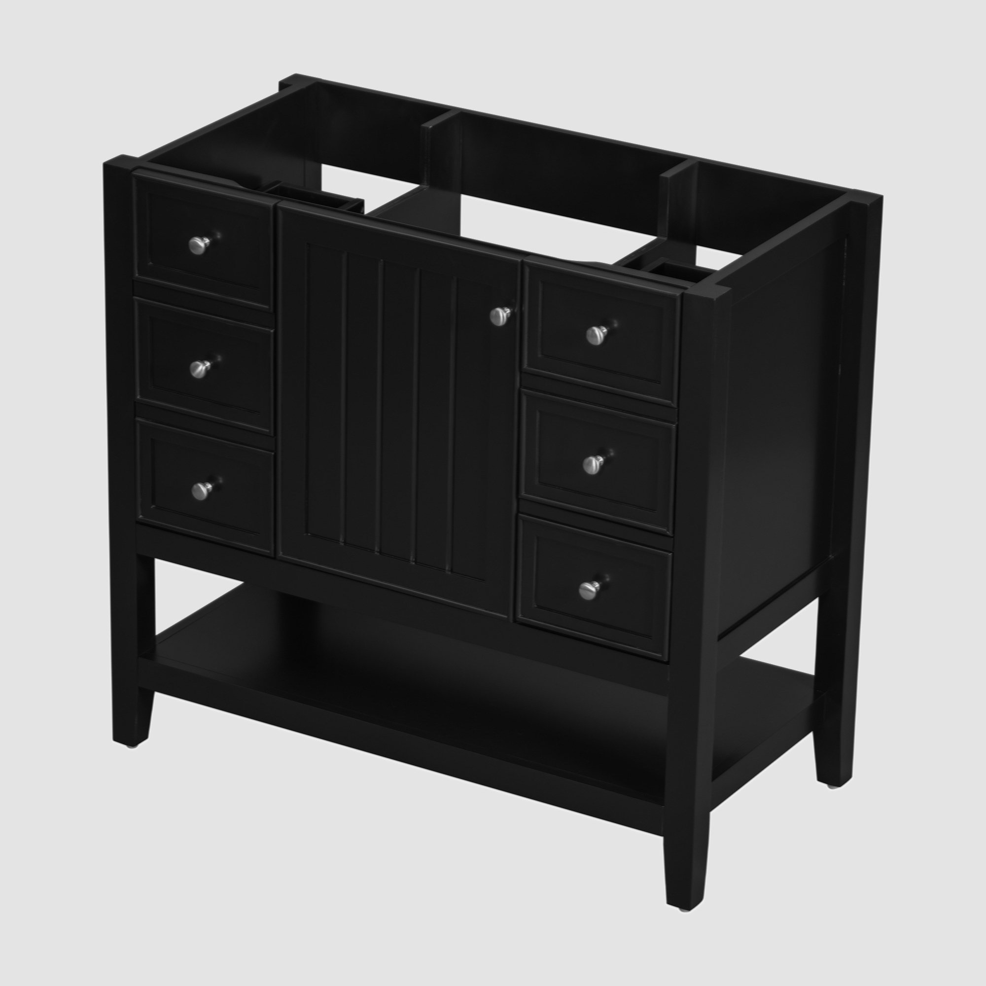 Go Peak Track 36" Bathroom Vanity Without Sink, Cabinet Base Only, One ...