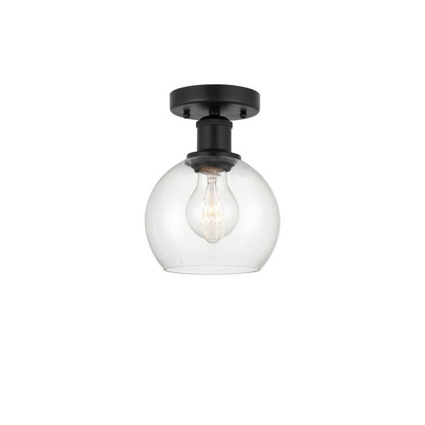 Wrought Studio Segers 1 - Light Black Single Pendant & Reviews | Wayfair