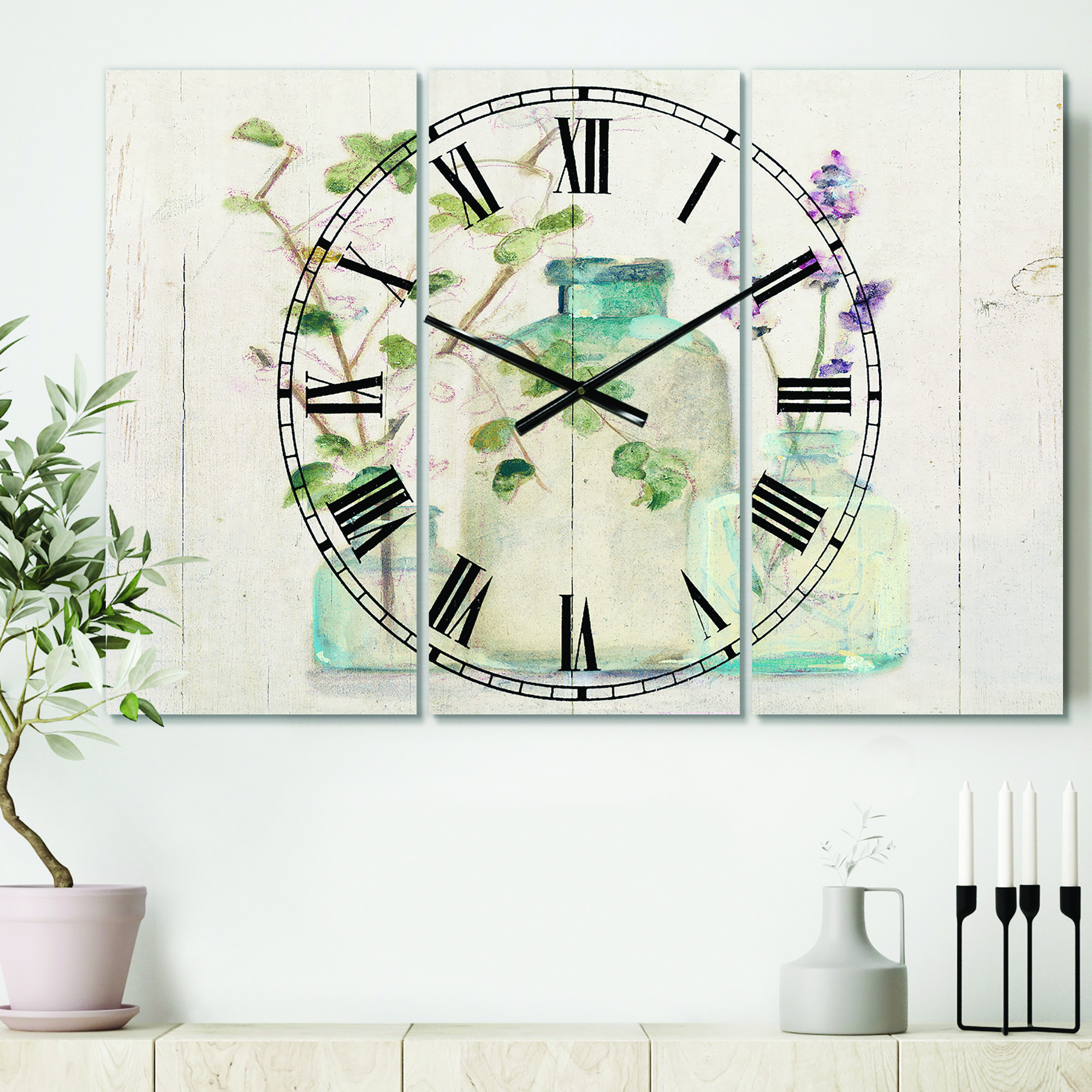 The Twillery Co. Swigart Oversized Farmhouse Wall Clock | Wayfair