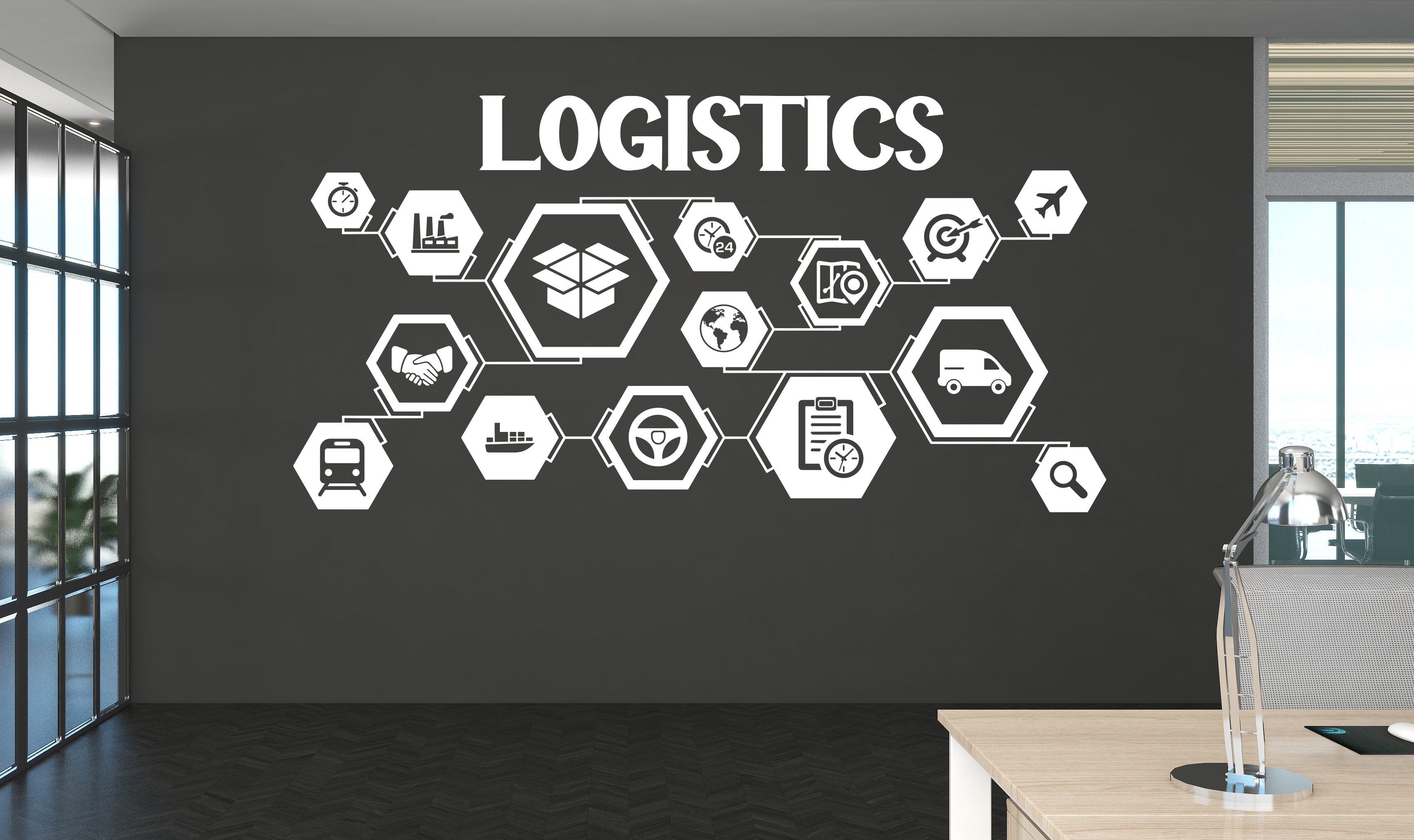 Trinx Logistics Wall Decal Planning Management Transport Inventory ...