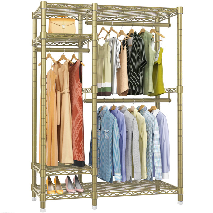 Rebrilliant Killashandra 45'' Metal Clothing Rack & Reviews | Wayfair