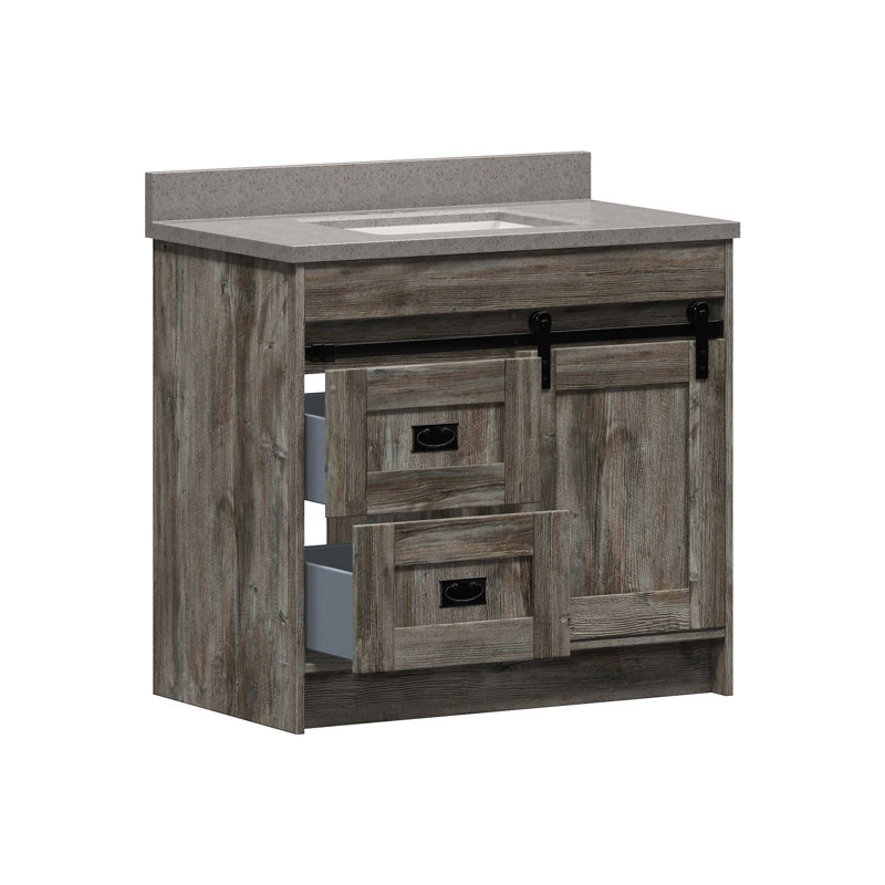 Gracie Oaks MagickWoods Mungin 36" Single Bathroom Vanity Set | Wayfair