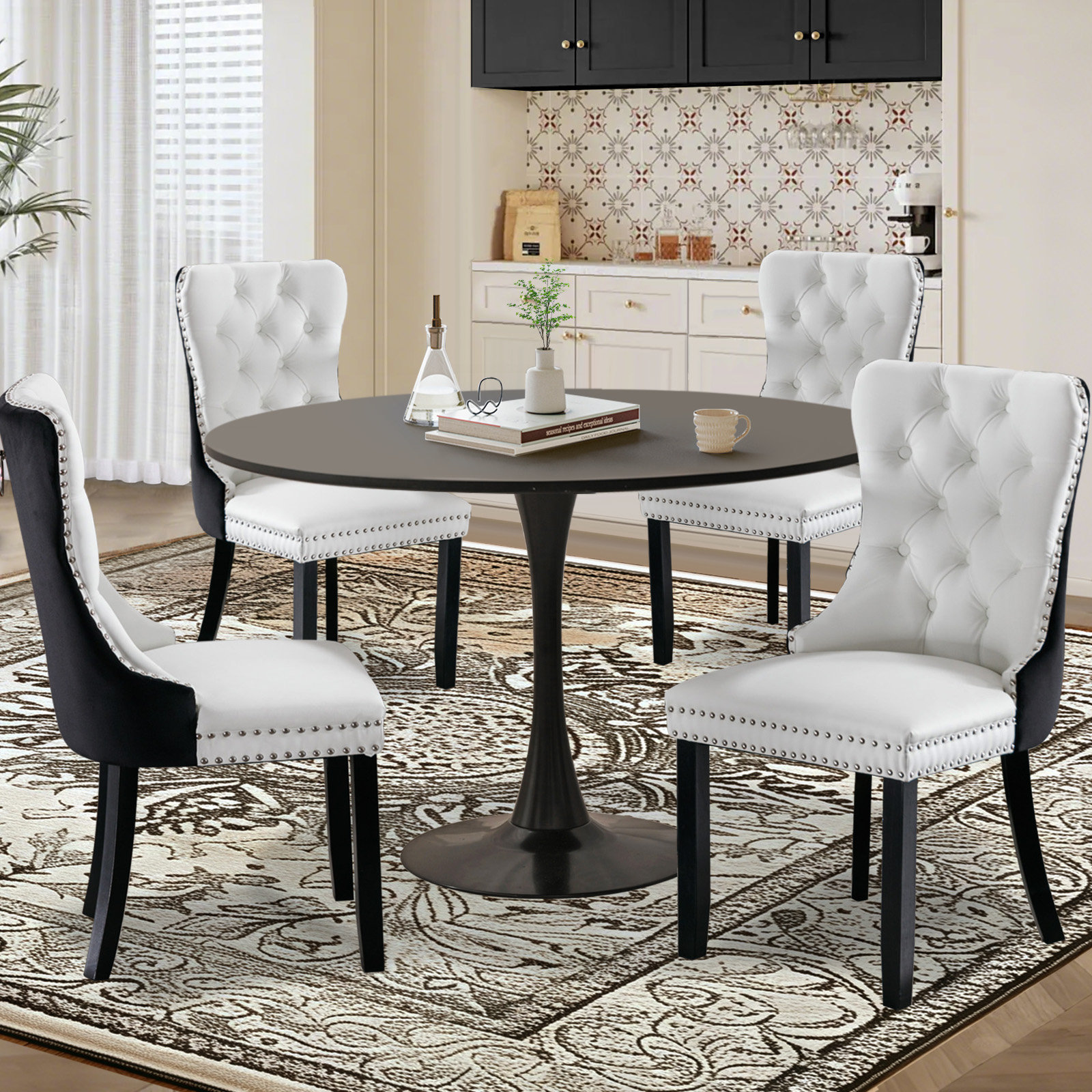 House of Hampton Round Dining Table Sets With 4 Chairs & Reviews ...
