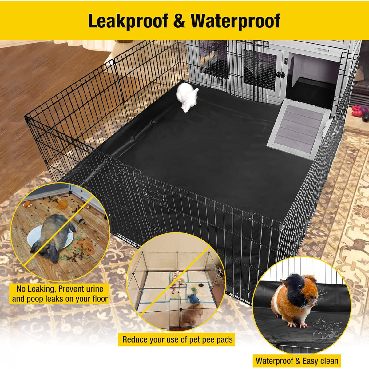 Tucker Murphy Pet™ Rabbit Playpen Pet Pen Small Animal Cage With ...