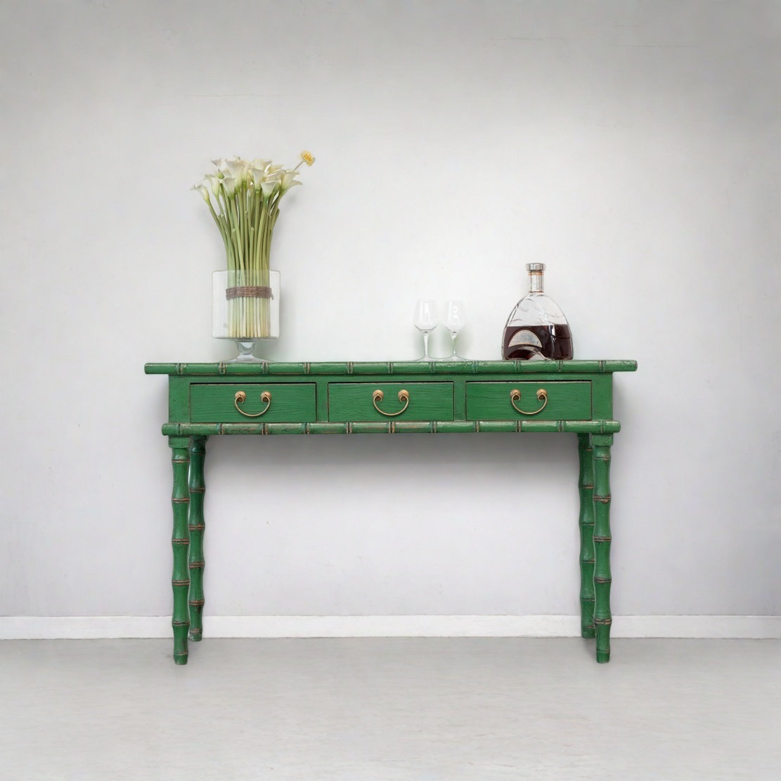 One Allium Way® Retro Painted Practical Console Table | Wayfair