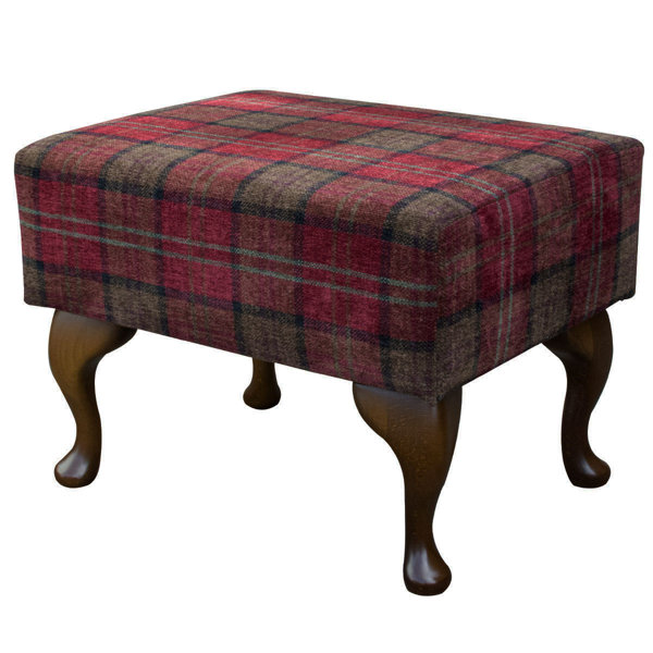 Beaumont 50cm Wide Rectangle Tartan Footstool Ottoman | Wayfair.co.uk
