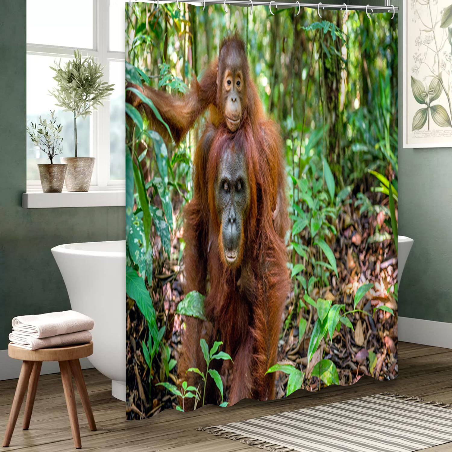 East Urban Home Tokyo Sakura Shower Curtain with 12 Hooks - Spring ...