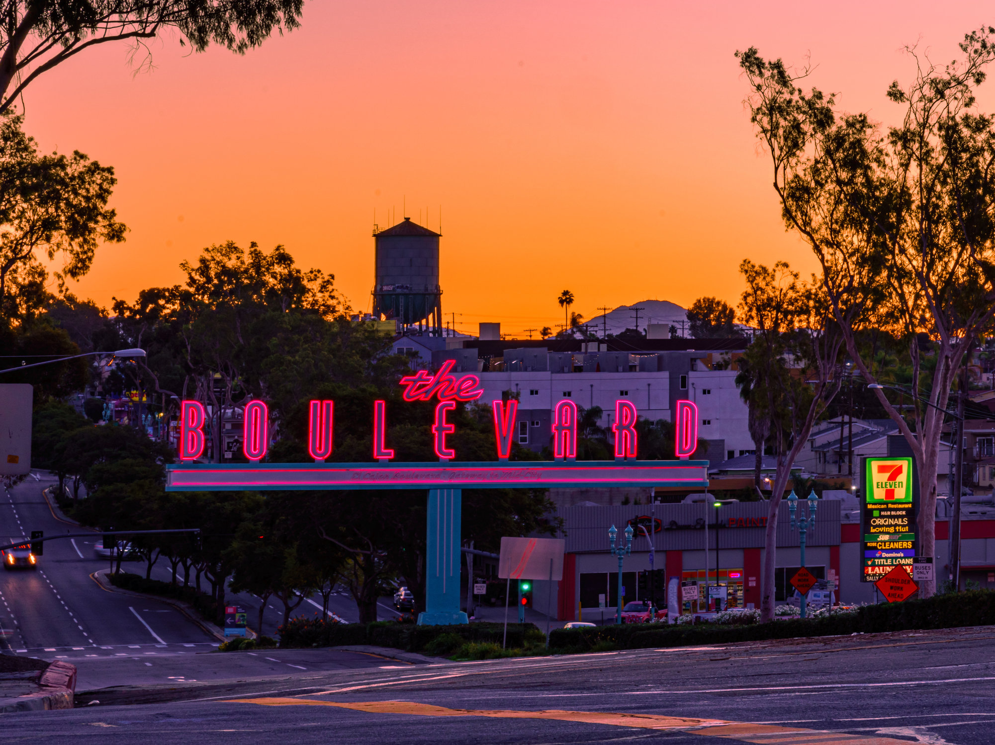 Made & Curated The Boulevard Sign Sunrise in University Heights | San ...