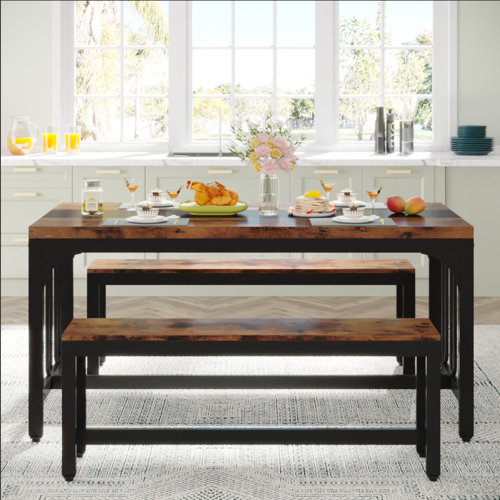 Wayfair | Dining Table with Bench Kitchen & Dining Room Sets You'll ...