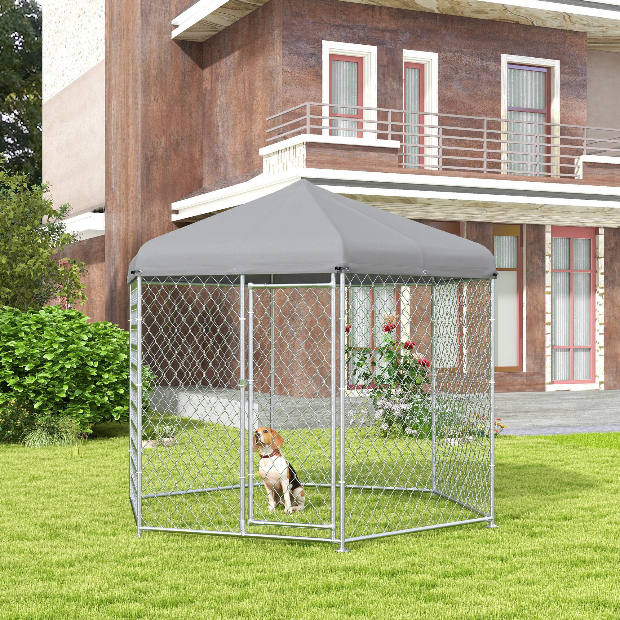 Tucker Murphy Pet™ Dog Kennel Outdoor Dog Run With Waterproof | Wayfair
