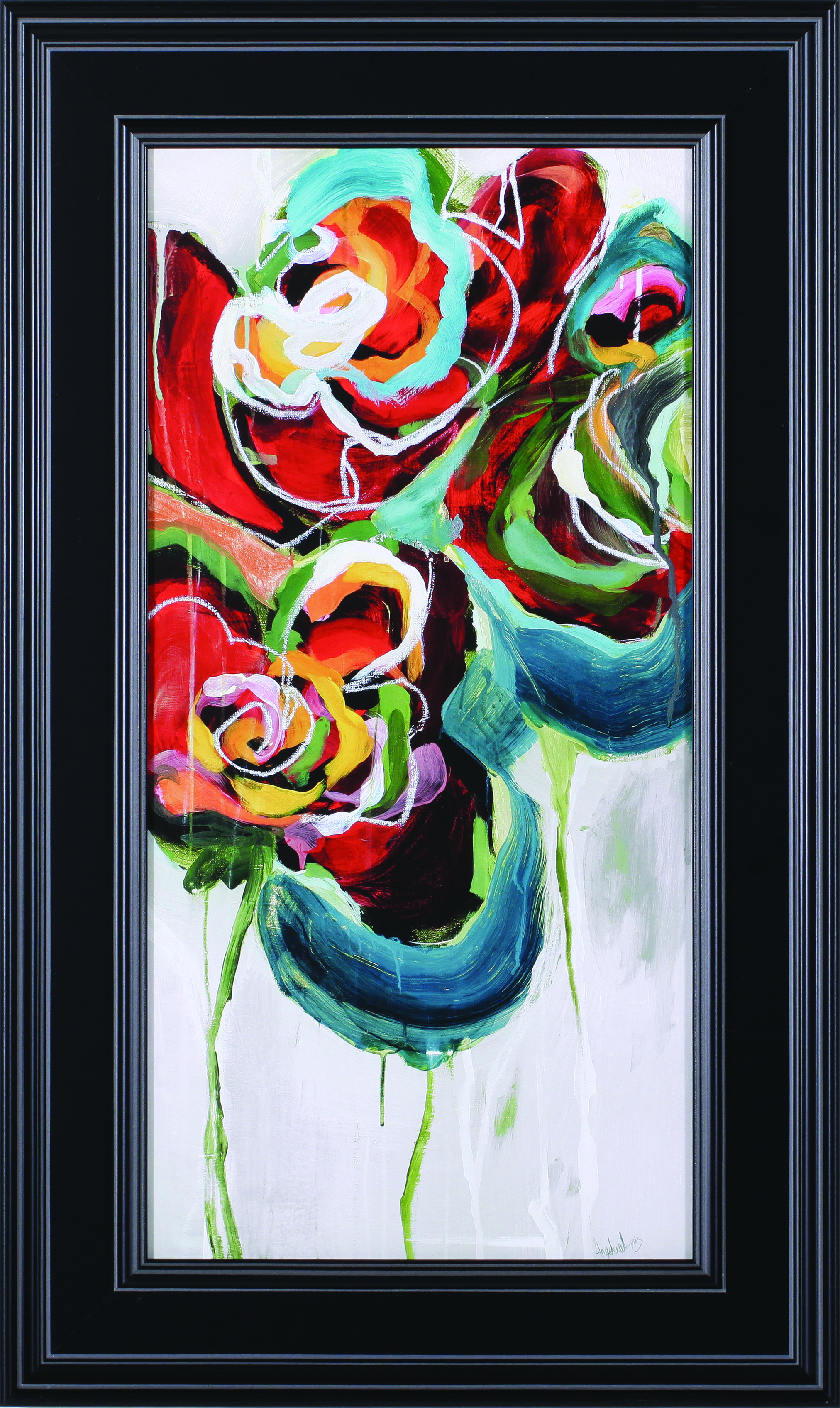 Art Effects Wasabi Rose II by Angela Maritz Framed Painting Print ...