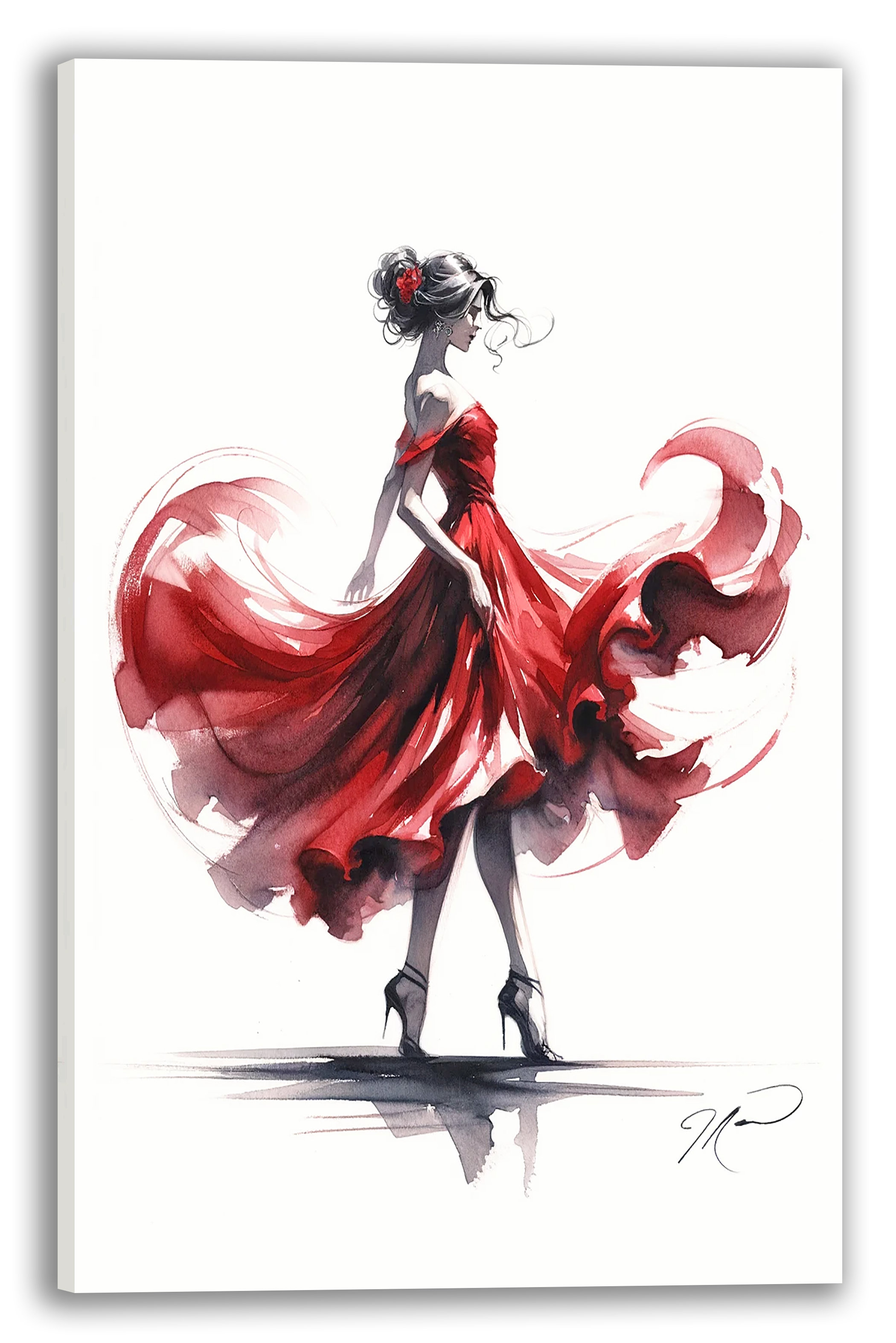 House of Hampton® Scarlet Dance Fluid Elegance | Wayfair