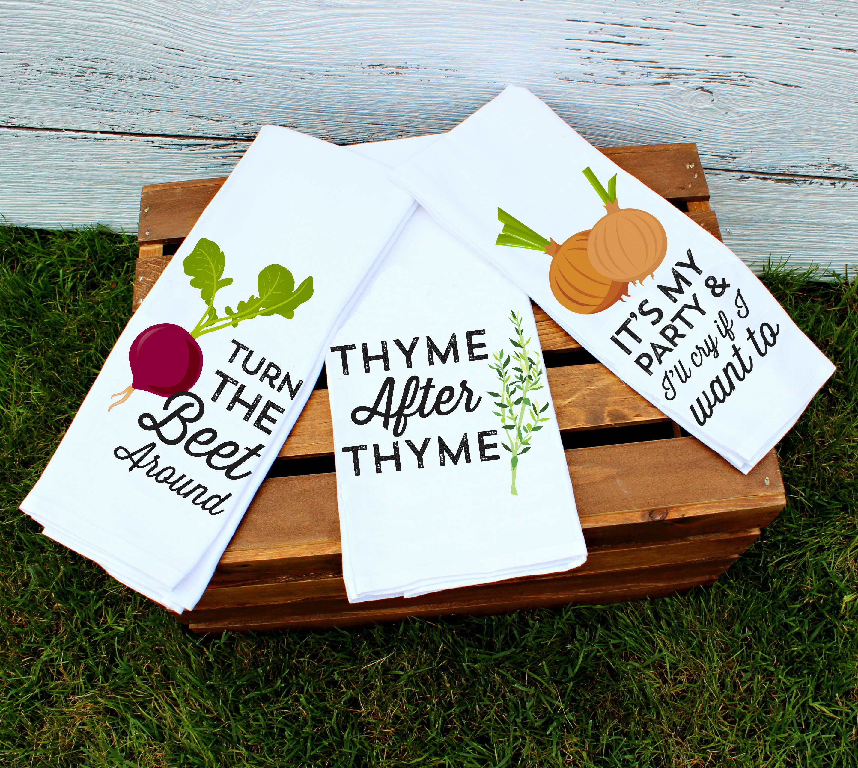 Love You A Latte Shop 3 Piece Veggie Kitchen Towel Set | Wayfair