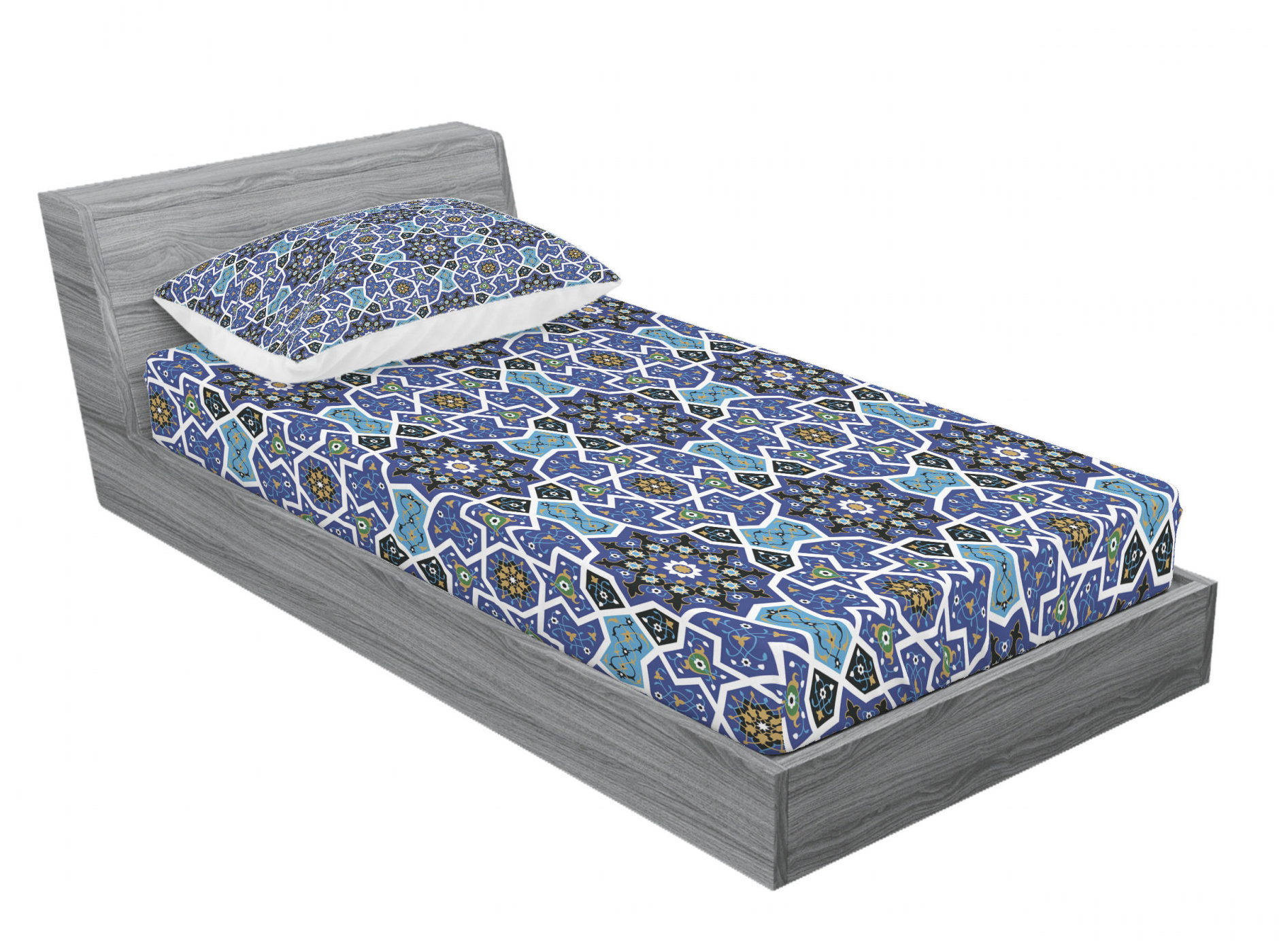 Ambesonne Eastern Persian Gypsy Jacquard Culture Folk Tracery Sheet Set ...