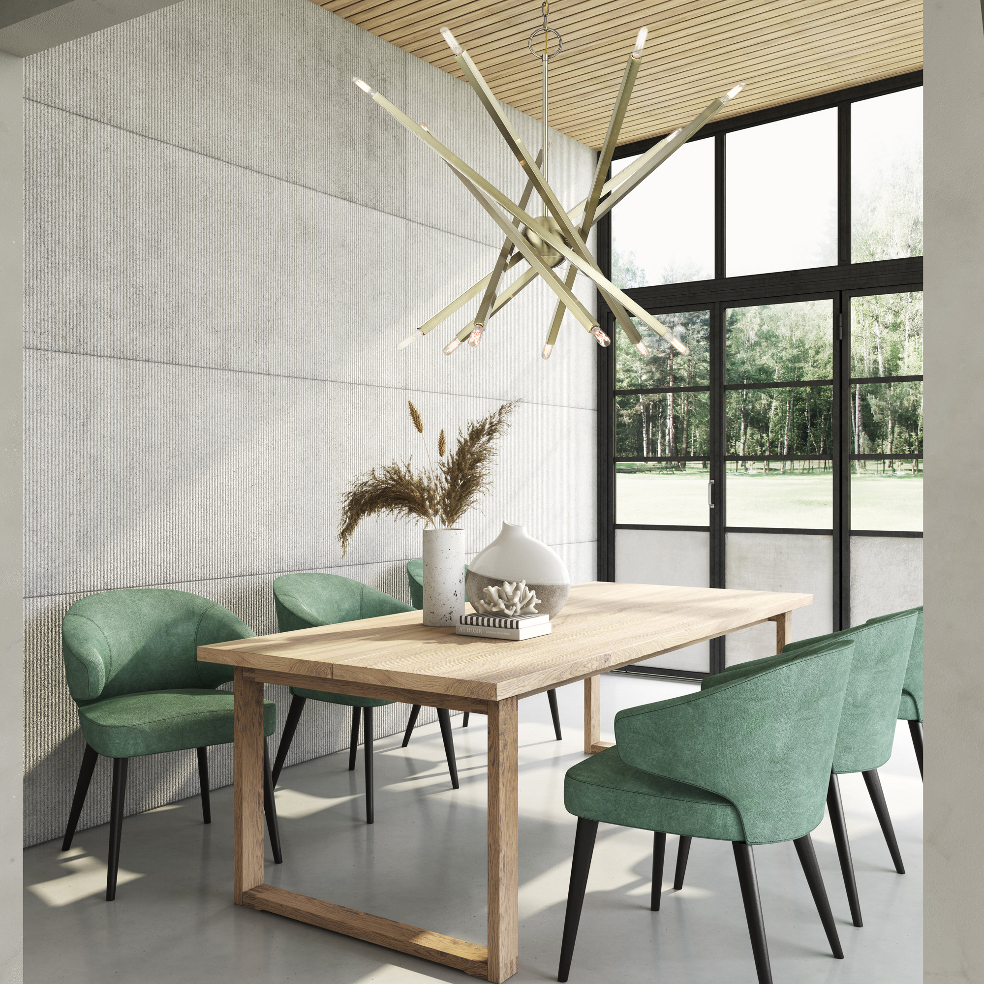 Brayden Studio® 14 Light Antique Brass Extra Large Foyer Chandelier ...